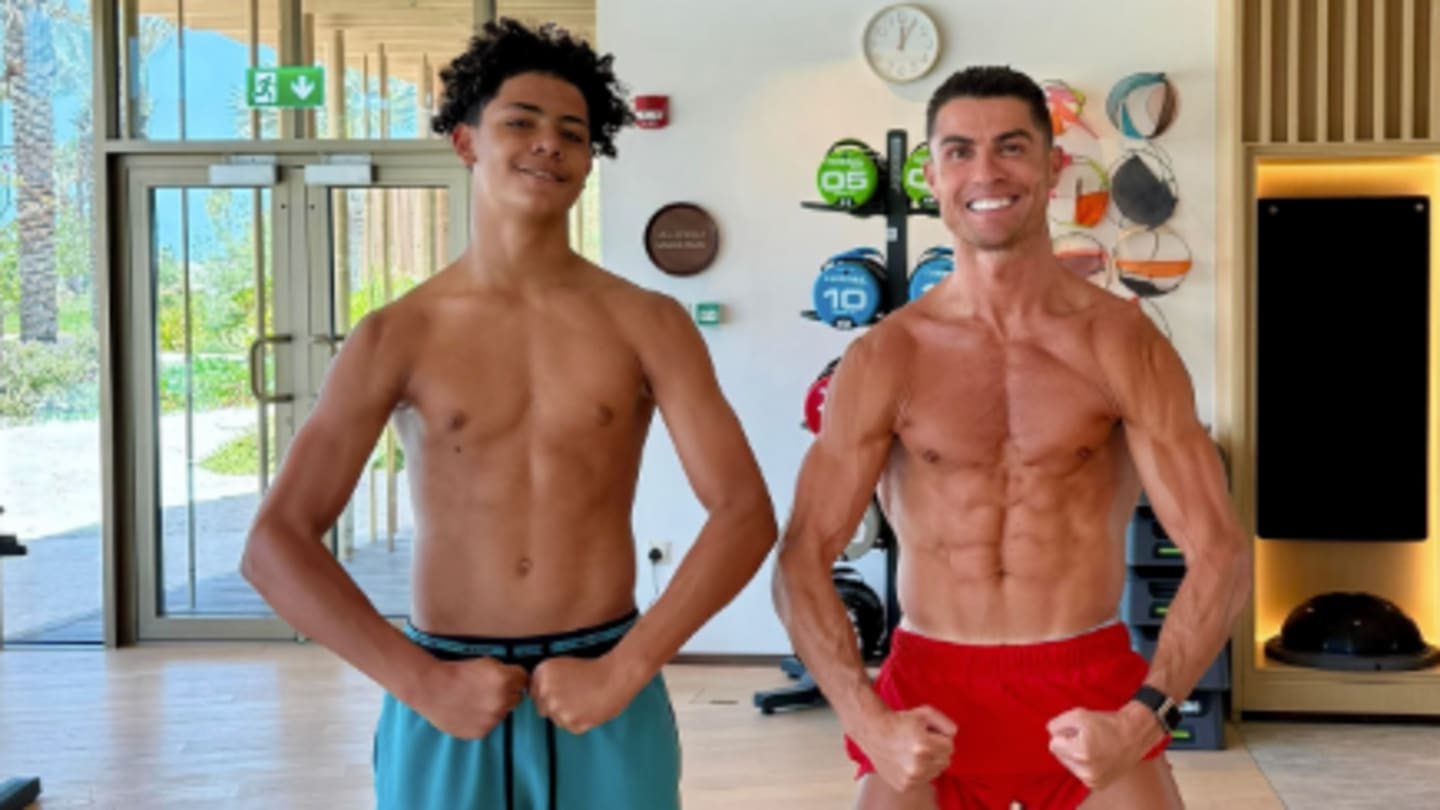 Cristiano Ronaldo et Cristiano Jr. unis par la passion du sport ...